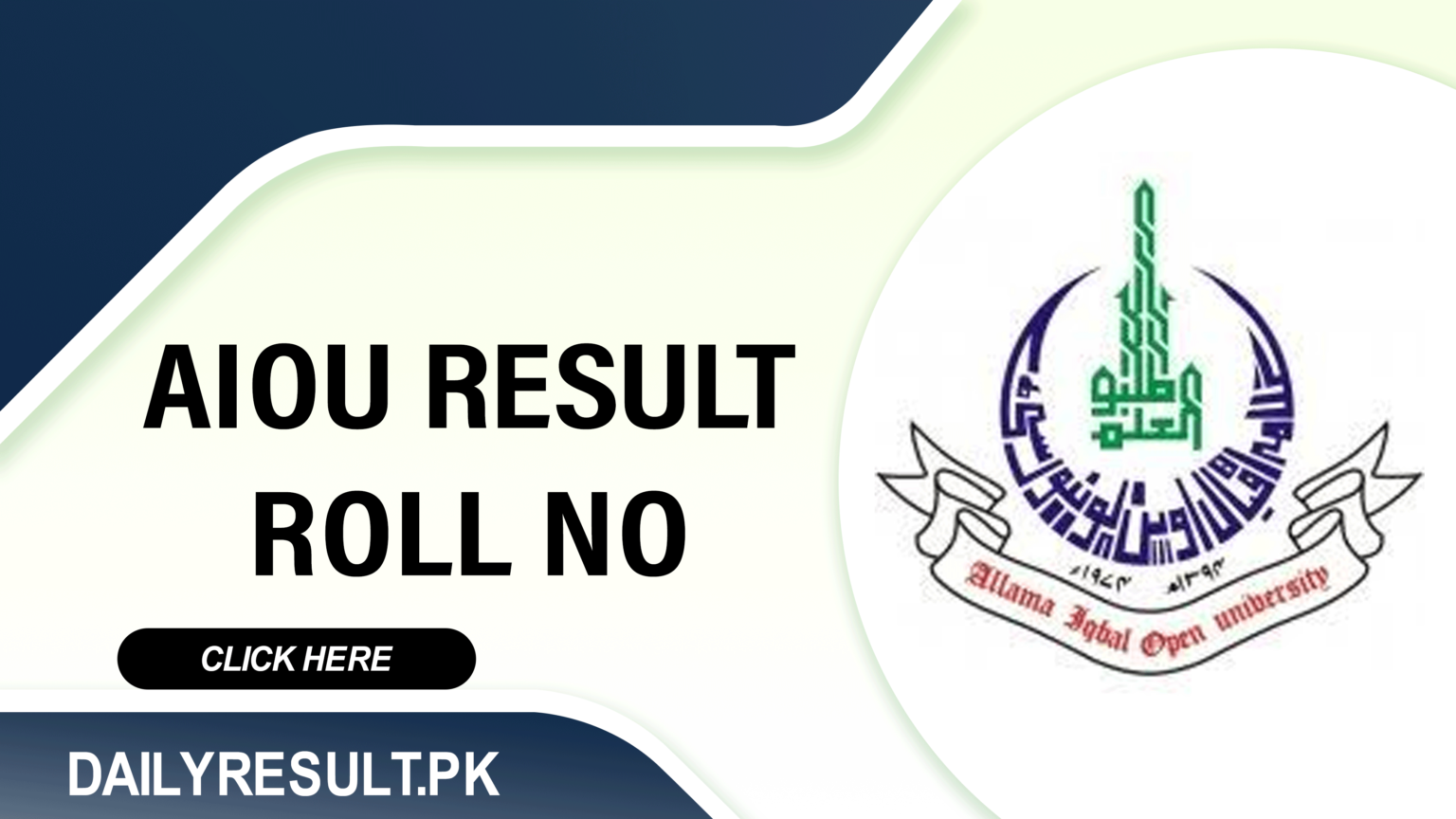 AIOU Result 2025 Roll No ,Matric, FA, BA Autumn, Spring @aiou.edu.pk